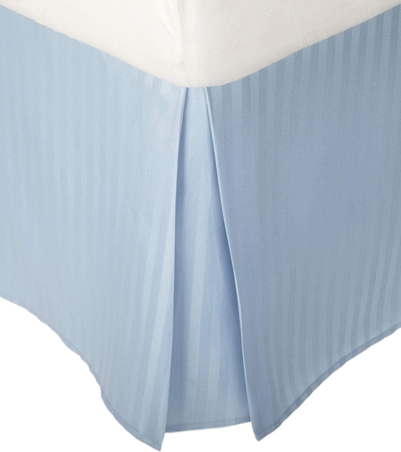 550-TC Egyptian Cotton Dust Ruffle/Bed Skirt Queen Size 1-Pieces Split ...