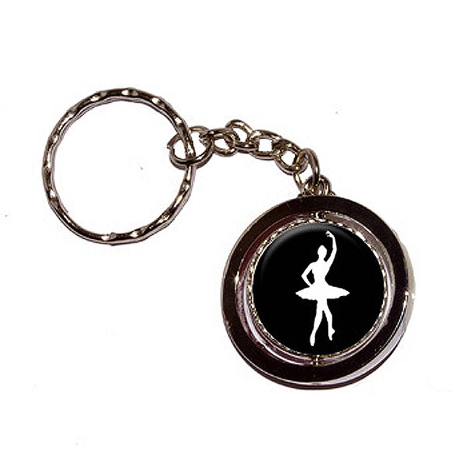 Ballerina Ballet Dancer Key Chain Keychain Ring - Walmart.com