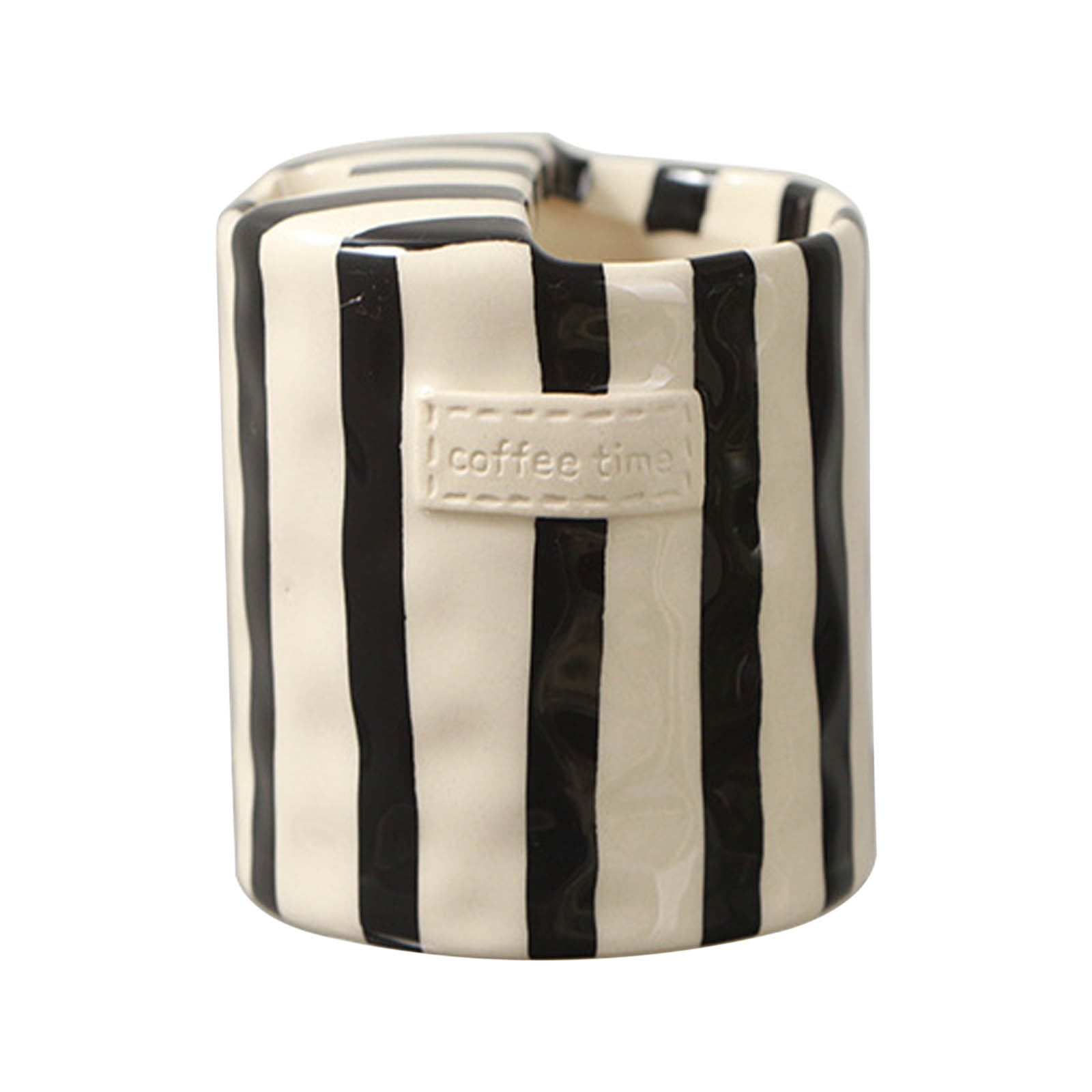 Click here for Yulier Ceramic Coffee Mug  300ml Vintage Striped C... prices