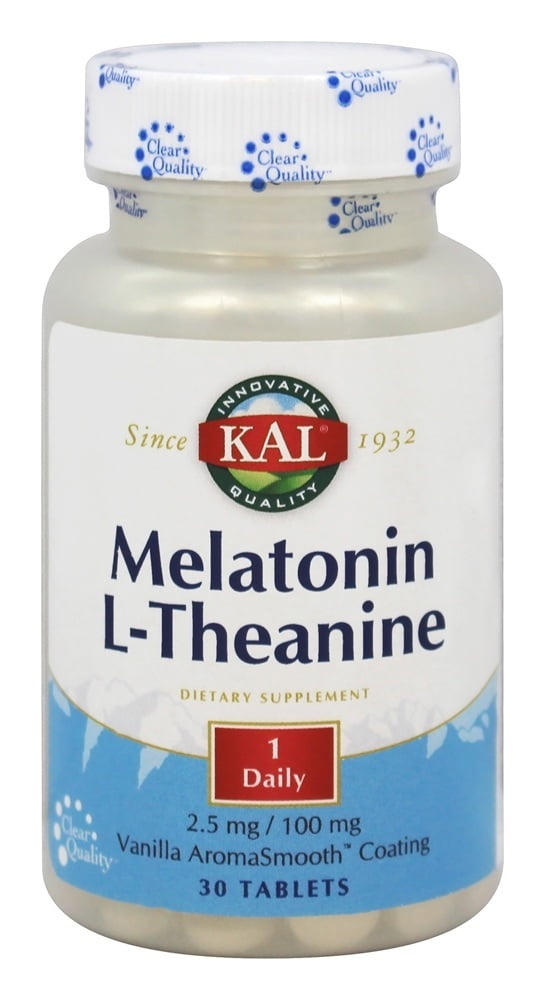 Kal - Melatonin L-Theanine Vanilla - 30 Tablets - Walmart.com