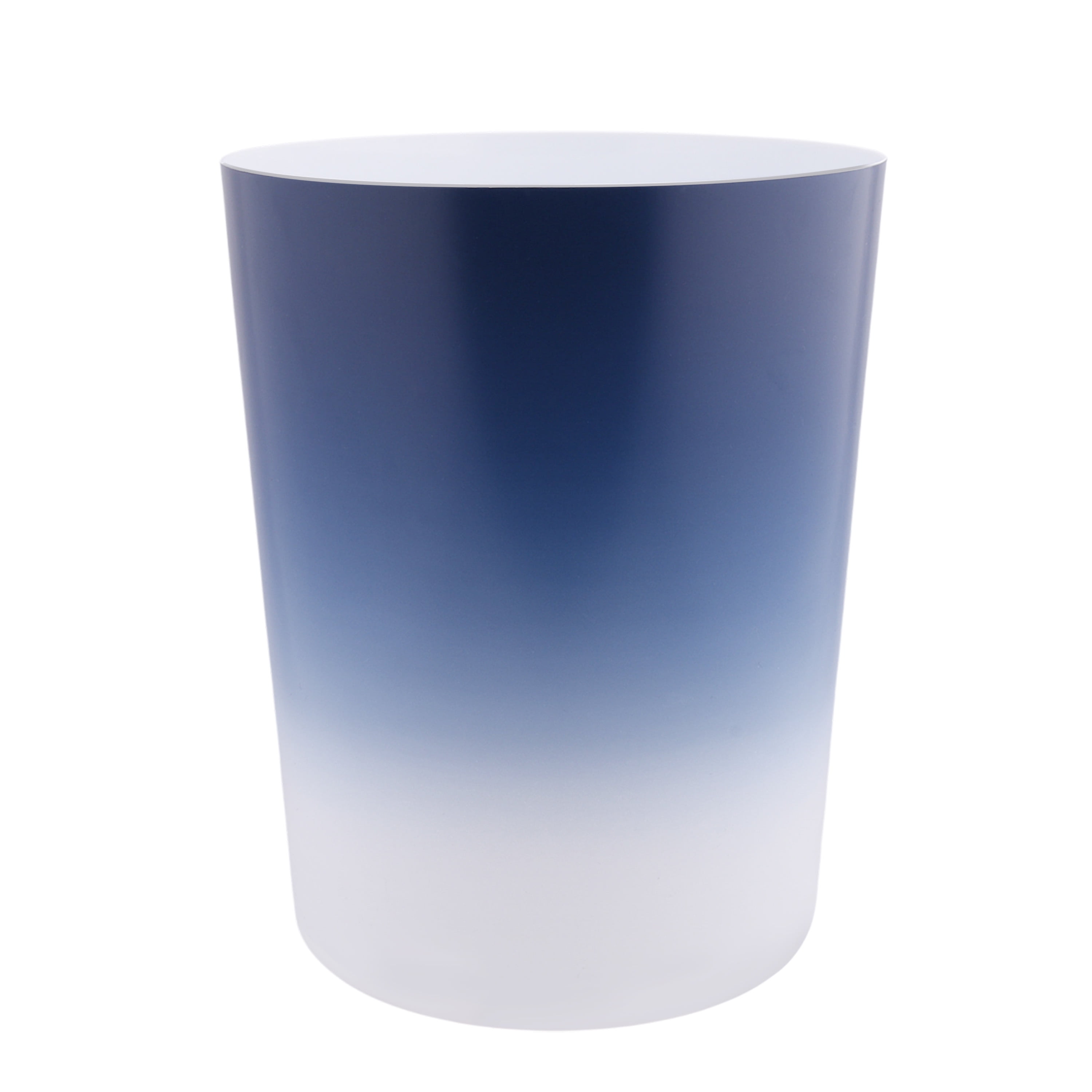 Mainstays 5 Gallon Trash Can, Plastic Office Trash Can, Blue Ombre ...