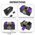 Automatic Electric Card Shuffler, Battery-Operated Poker Shuffle ...