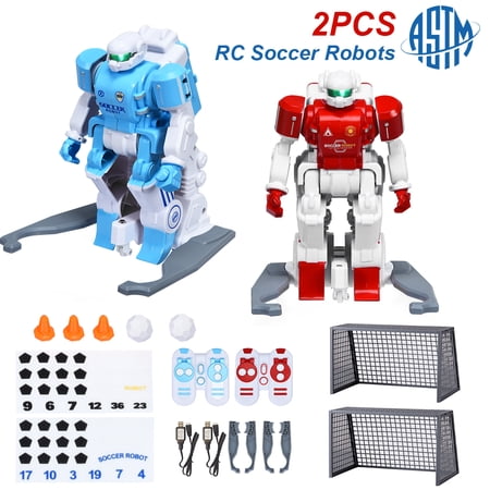 Costway RC Soccer Robot Kids Remote Control Football Game Simulation ...