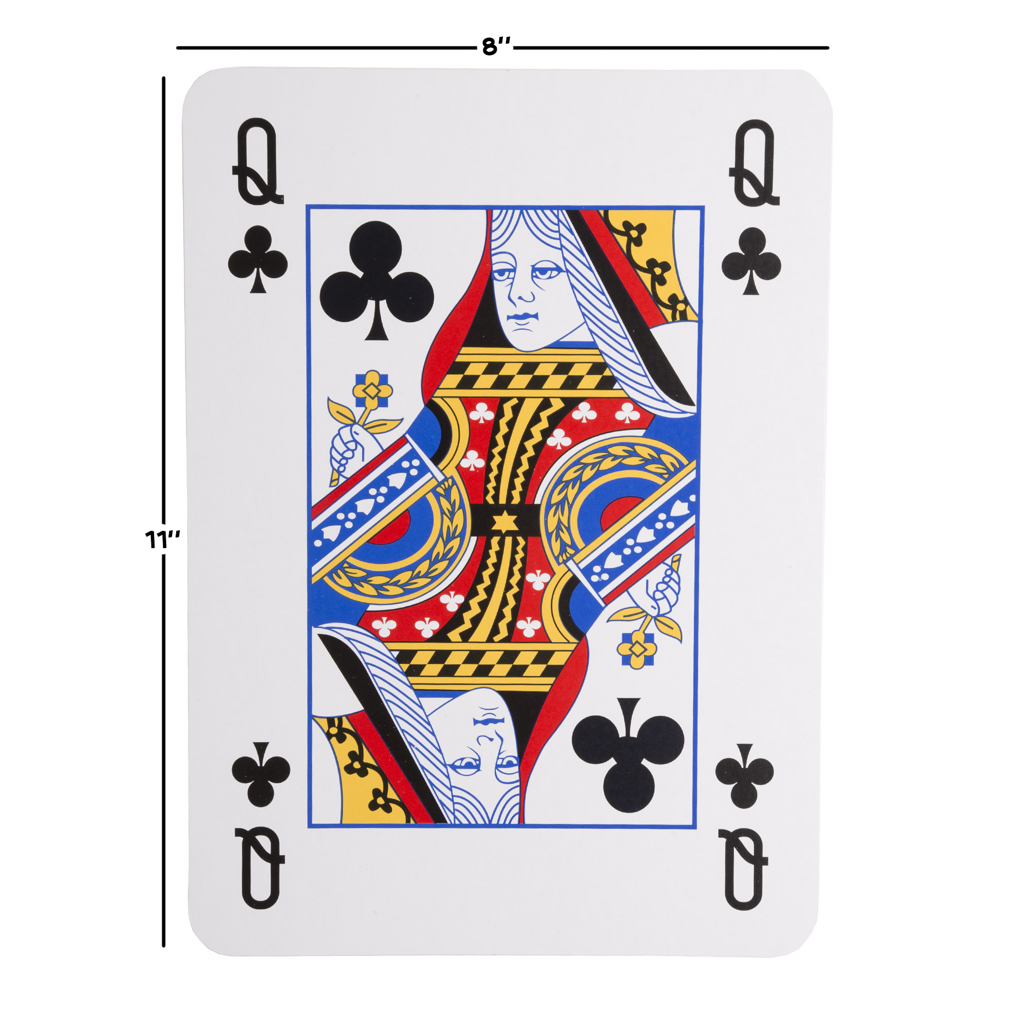 NEW Jumbo Playing Cards 11 H X 8 W Novelty Playing Cards Spielzeug