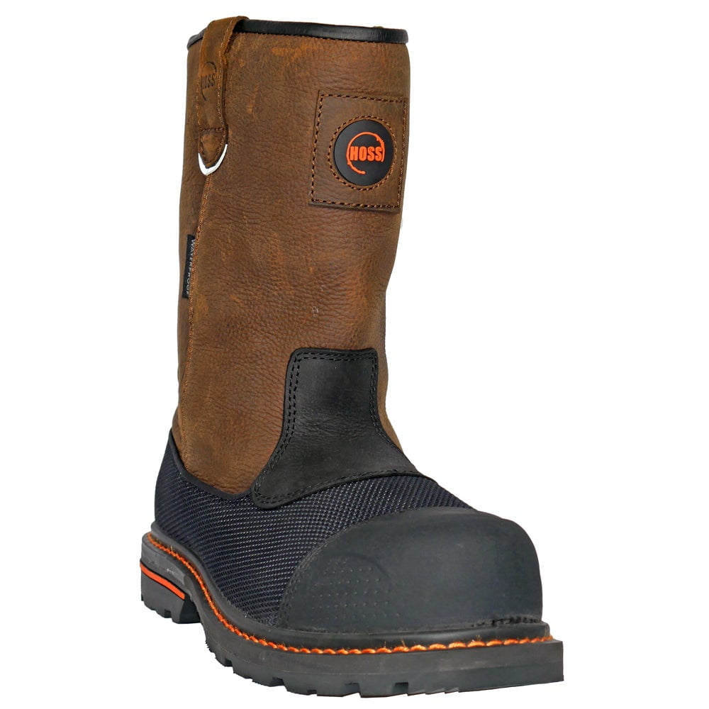 HOSS Boots Men's K-Tough Aramid Fiber Composite Toe Pull-On Wellington ...