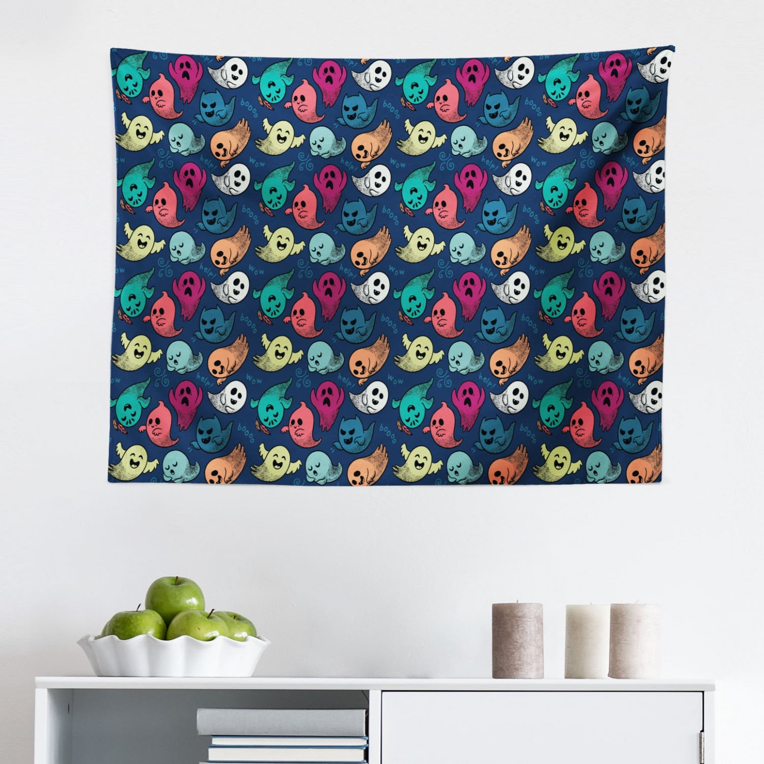 Retro Tapestry, Continuous Digitally Generated Pattern of Flowers and ...