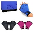 1 Pair Swimming Gloves Aquatic Fitness Water Resistance Aqua Fit Paddle ...