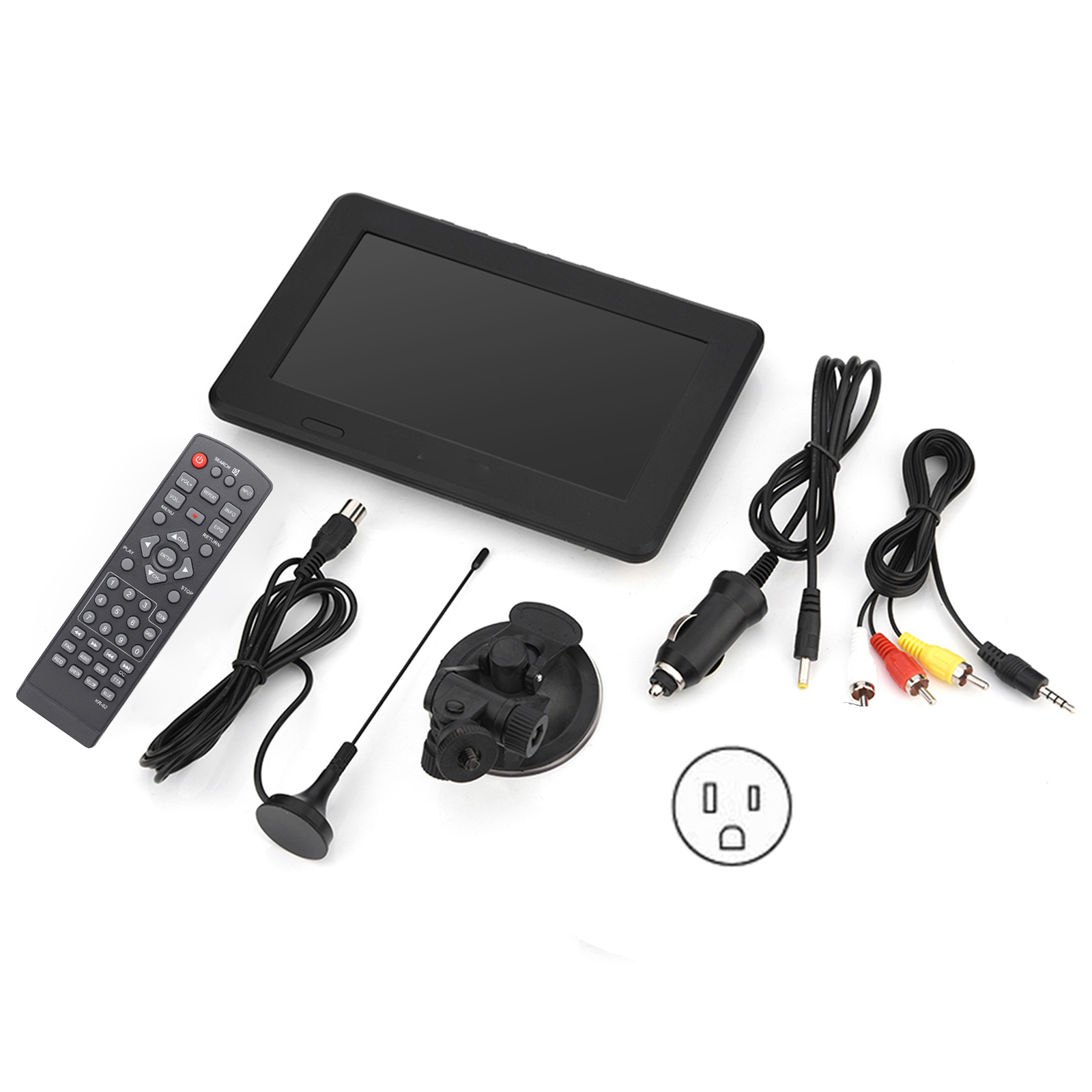 Konesky 7-inch Digital Television with Built-in 800mAh Battery 800*480 ...