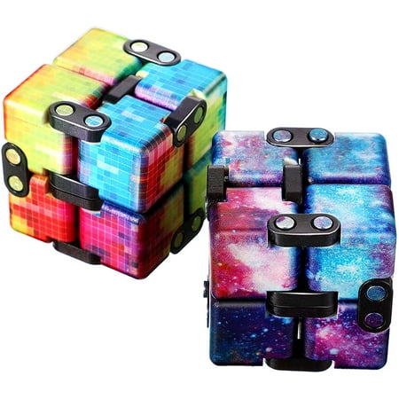 2 Pieces Infinity Fidget Cube Toy Stress and Anxiety Relief Mini ...