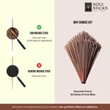 SOUL STICKS Premium Incense Sticks, 90g Packs Vanilla - Walmart.com