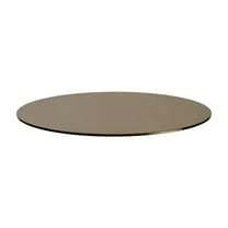 36" Round Bronze Tempered Glass Table Top By Spancraft Glass - Walmart.com