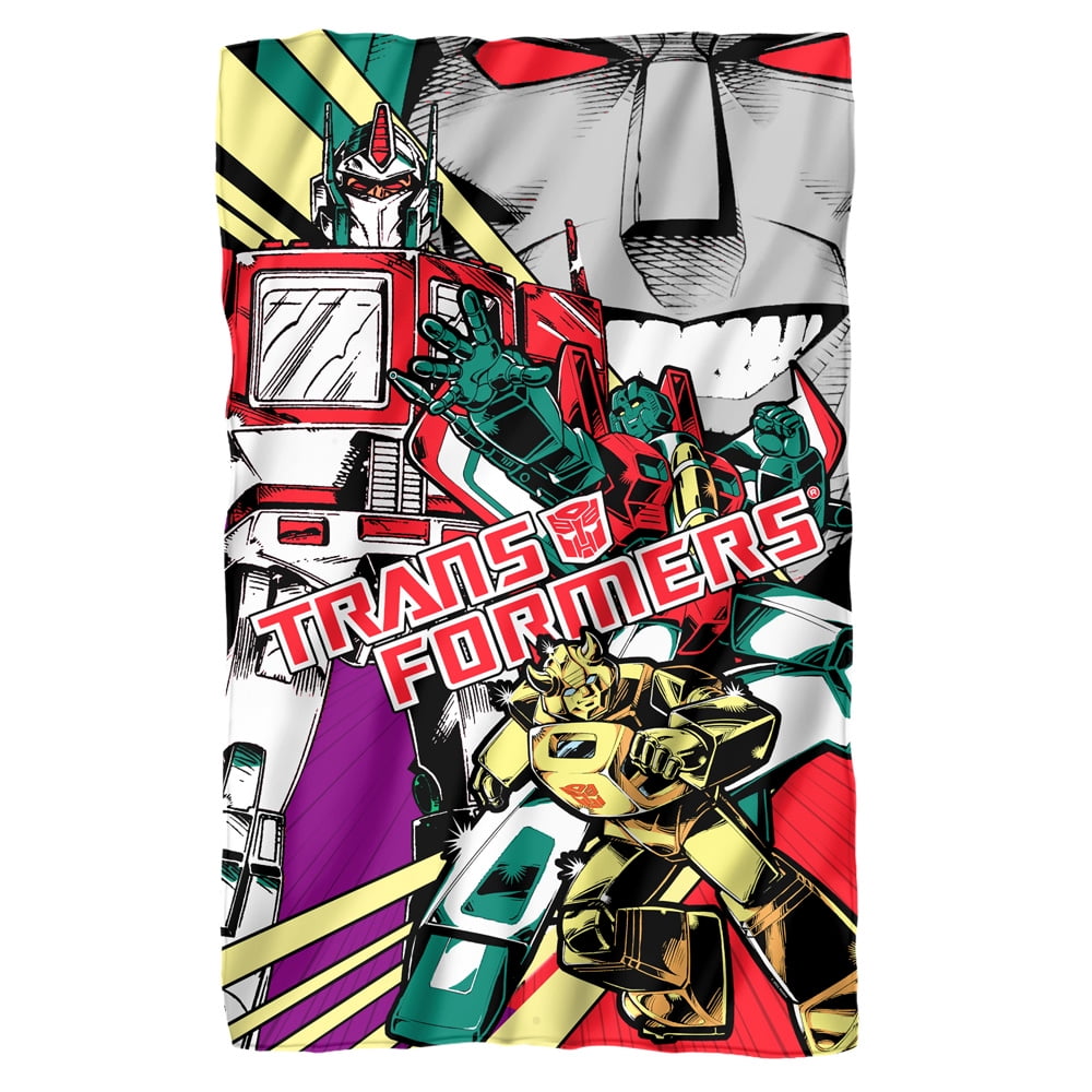 Transformers Comic Poster Fleece Blanket 36' x 58' - Walmart.com
