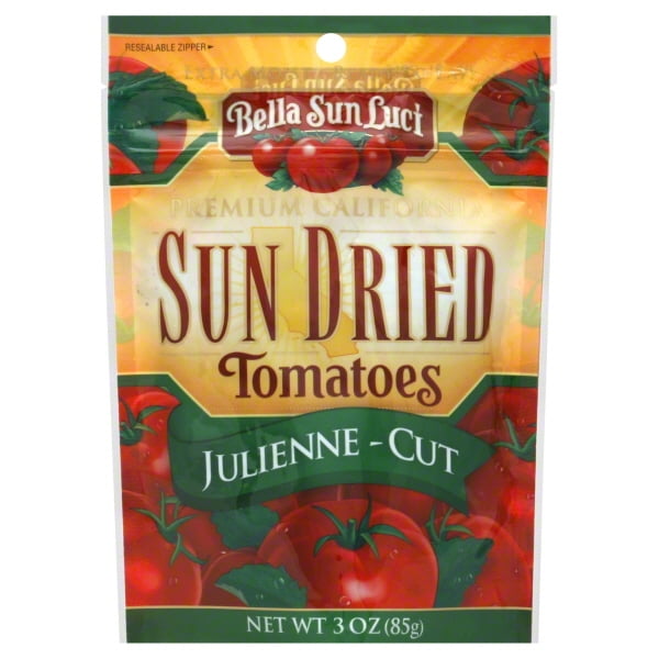 Bella Sun Luci Premium California Julienne-Cut Sun Dried Tomatoes, 3 oz ...