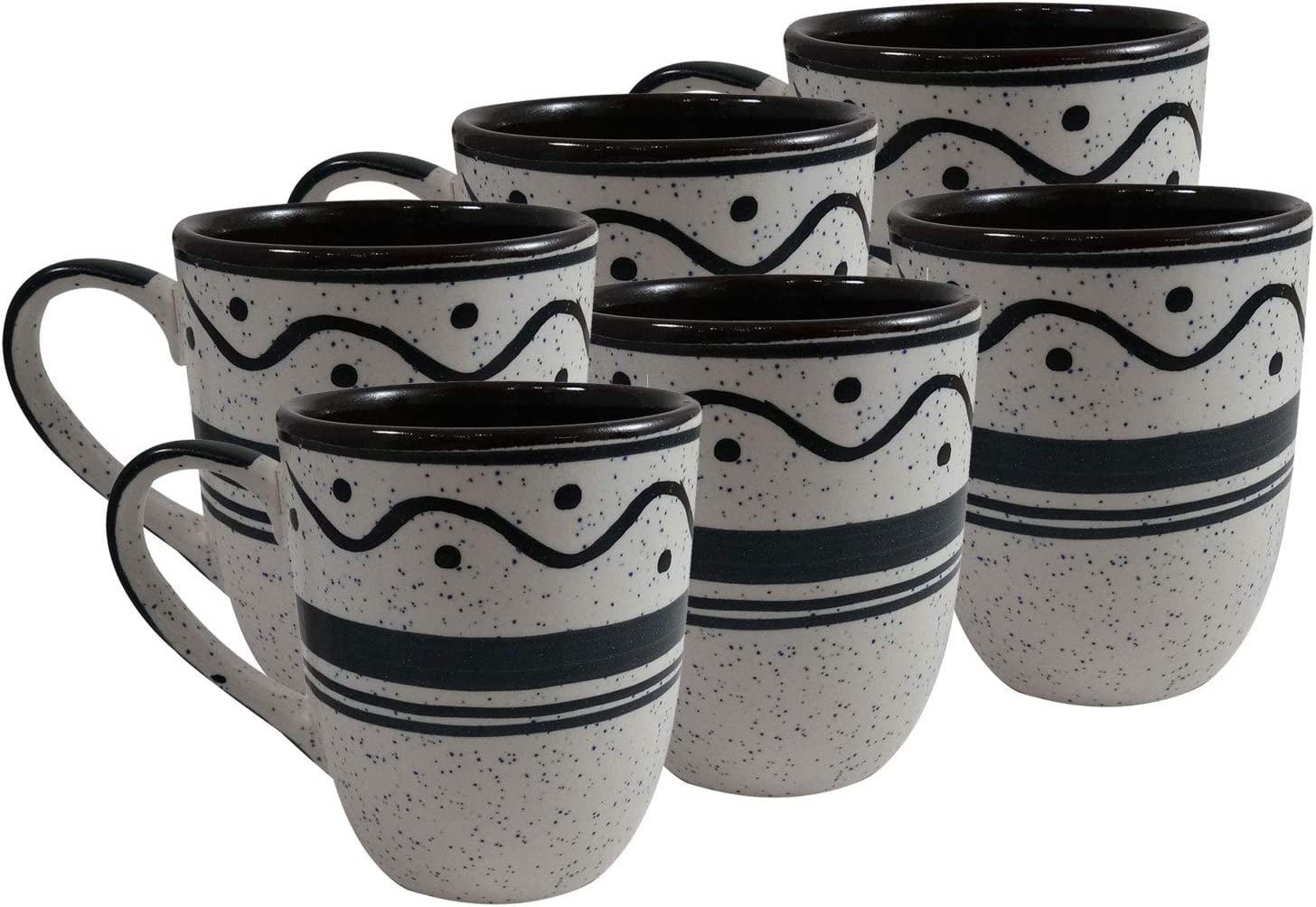 India Meets India Coffee Mug/Cup Ceramic Set of 6 Handmade | Khurja ...