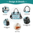 ALAZA Skiers Skating Print Cooler Lunch Bag Insulated Reusable Lunch ...