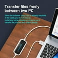 High Speed Laptop USB to USB PC Data File Transfer Cable Link Direct ...