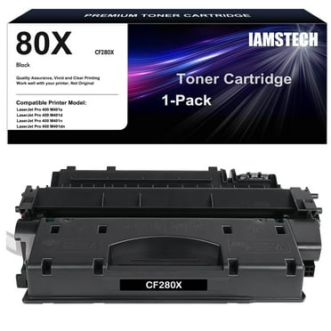 80X 1-Pack Black Laserjet Toner Cartridges High Yield With Chip ...