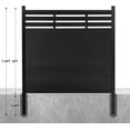 Mondaria 7.6 FT Aluminum Fence Posts for Fence Installation, In-ground ...