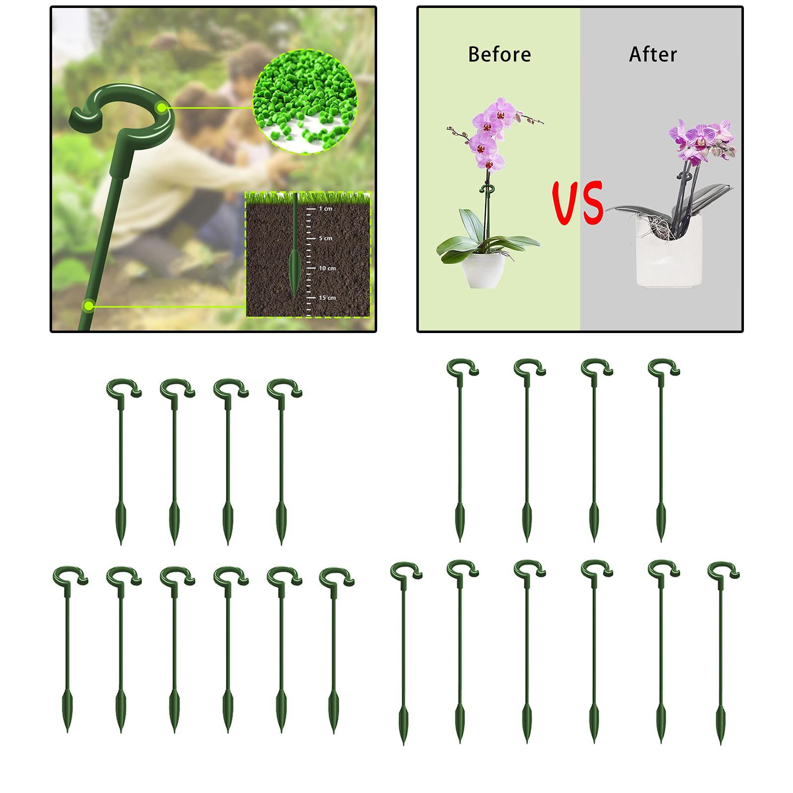 27cm & 37cm Plant Support Stakes Plant Roses Peonies Indoor Plants ...