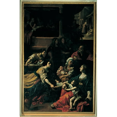 Manetti Rutilio Birth Of The Virgin 17Th Century Oil On Canvas Italy ...