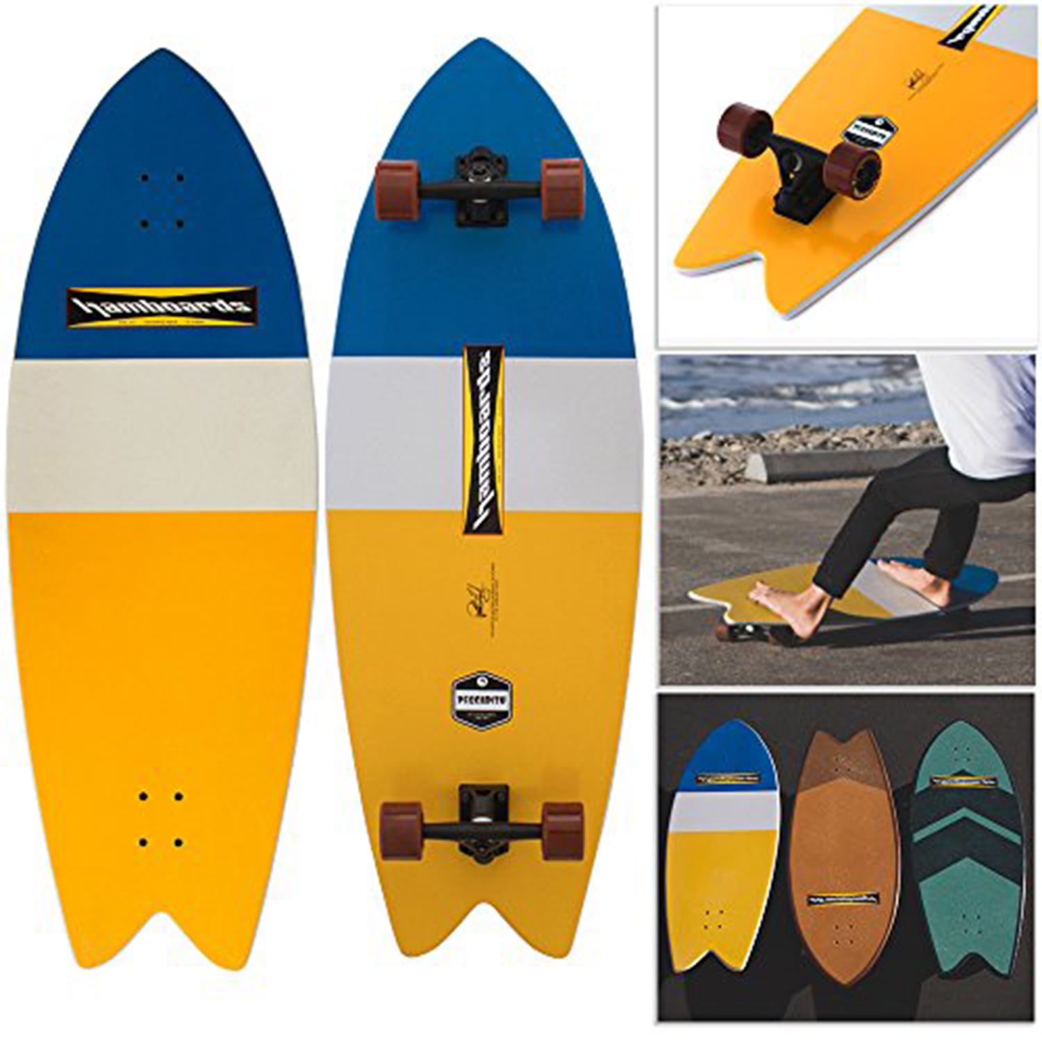 Hamboards Pescadito Handcrafted Longboard Skateboard For Pumping ...