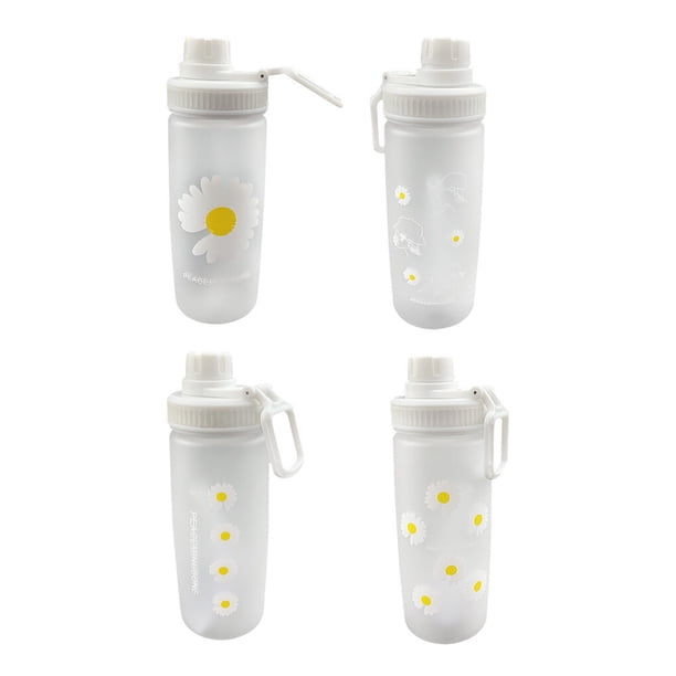 Water Bottle 600ml Flower Frosted Water you to Flower Water Cup Frosted ...