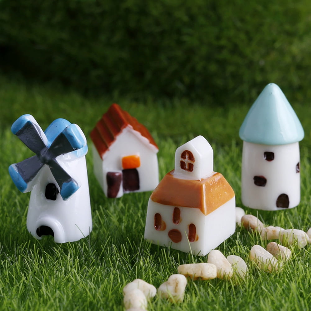 SPRING PARK 2/4Pcs Tortoise Fairy Garden Figurines Fairy Garden ...