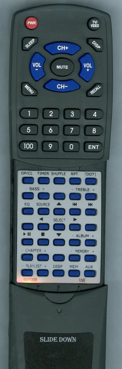 Replacement Remote for ILIVE REM-IT209B, REMIT209B, RTREMIT209B, IT209B ...