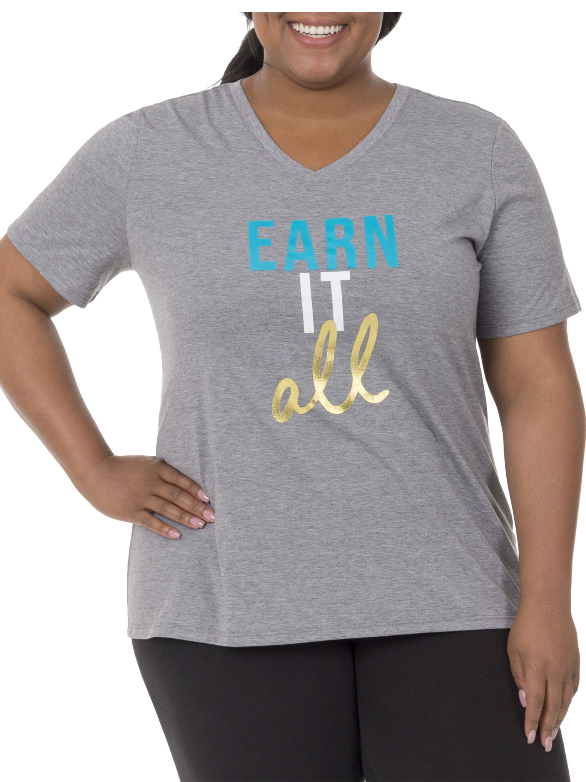 Women's Plus-Size Graphic Tee - Walmart.com