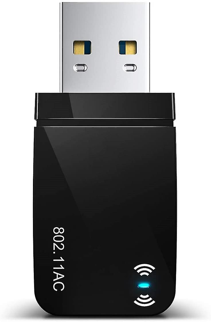 Adaptador Wifi inalámbrico USB 3,0 de 1300Mbps para PC, miniadaptadores de red USB Wi-Fi Dongle ...