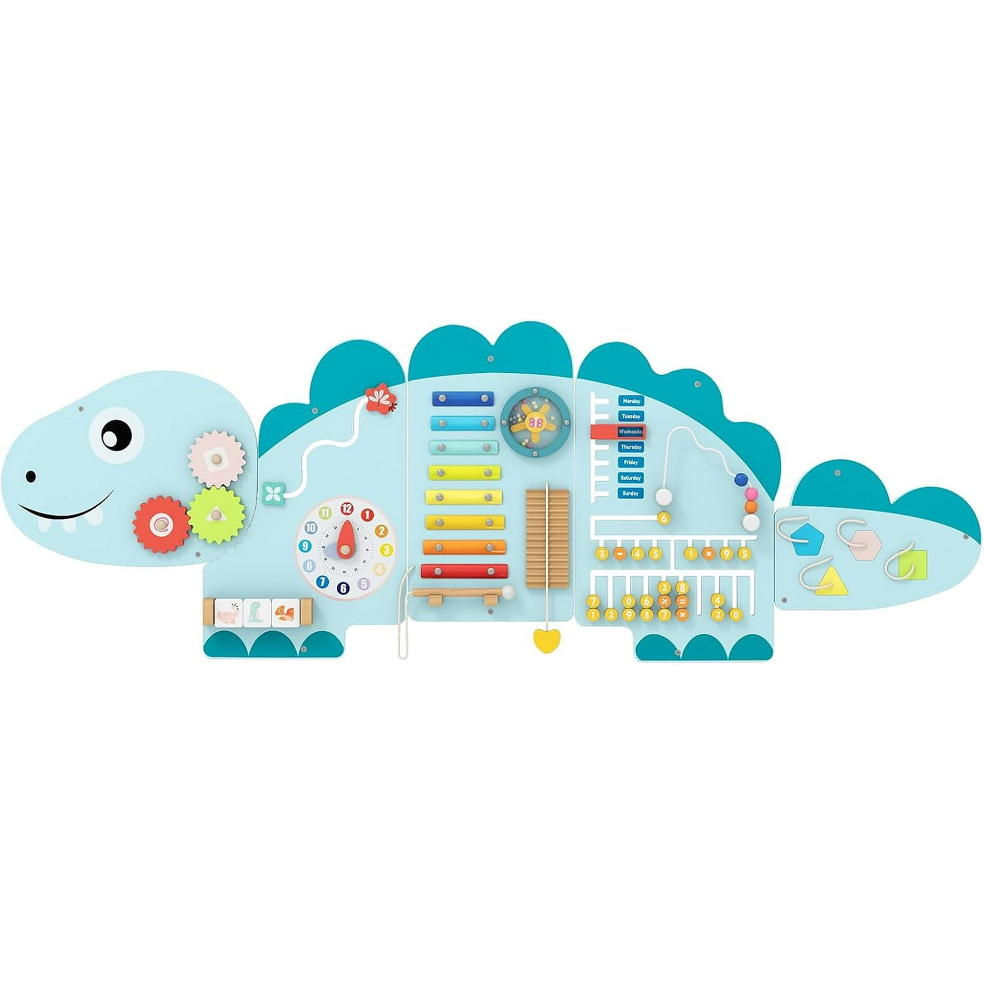 Click here for Olakids Dinosaur Sensory Wall  11 In 1 Wooden Mont... prices