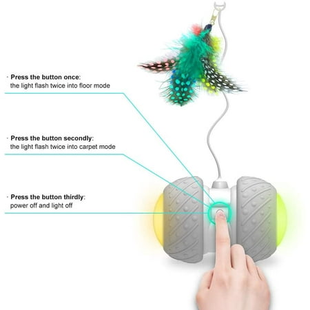 Interactive Robotic Cat Toys, Automatic Irregular USB Charging 360 ...