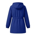 BXJX Womens Rain Jackets with Hood, Waterproof Long Sleeve Zip Up ...