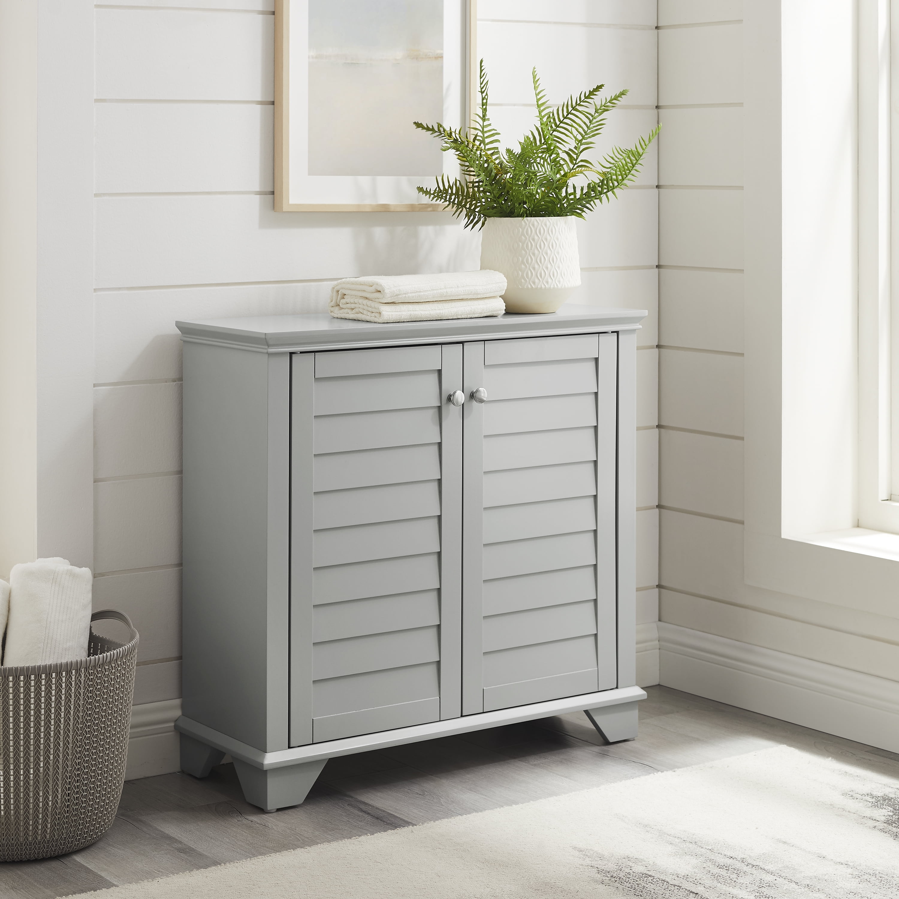 Lydia Storage Cabinet Gray - Walmart.com