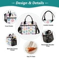 ALAZA Cute Monsters Print Cooler Lunch Bag Insulated Reusable Lunch ...