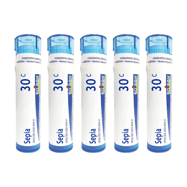Boiron Sepia 30C, Medicamento Homeopathic para la Hinchazón y el Dolor ...