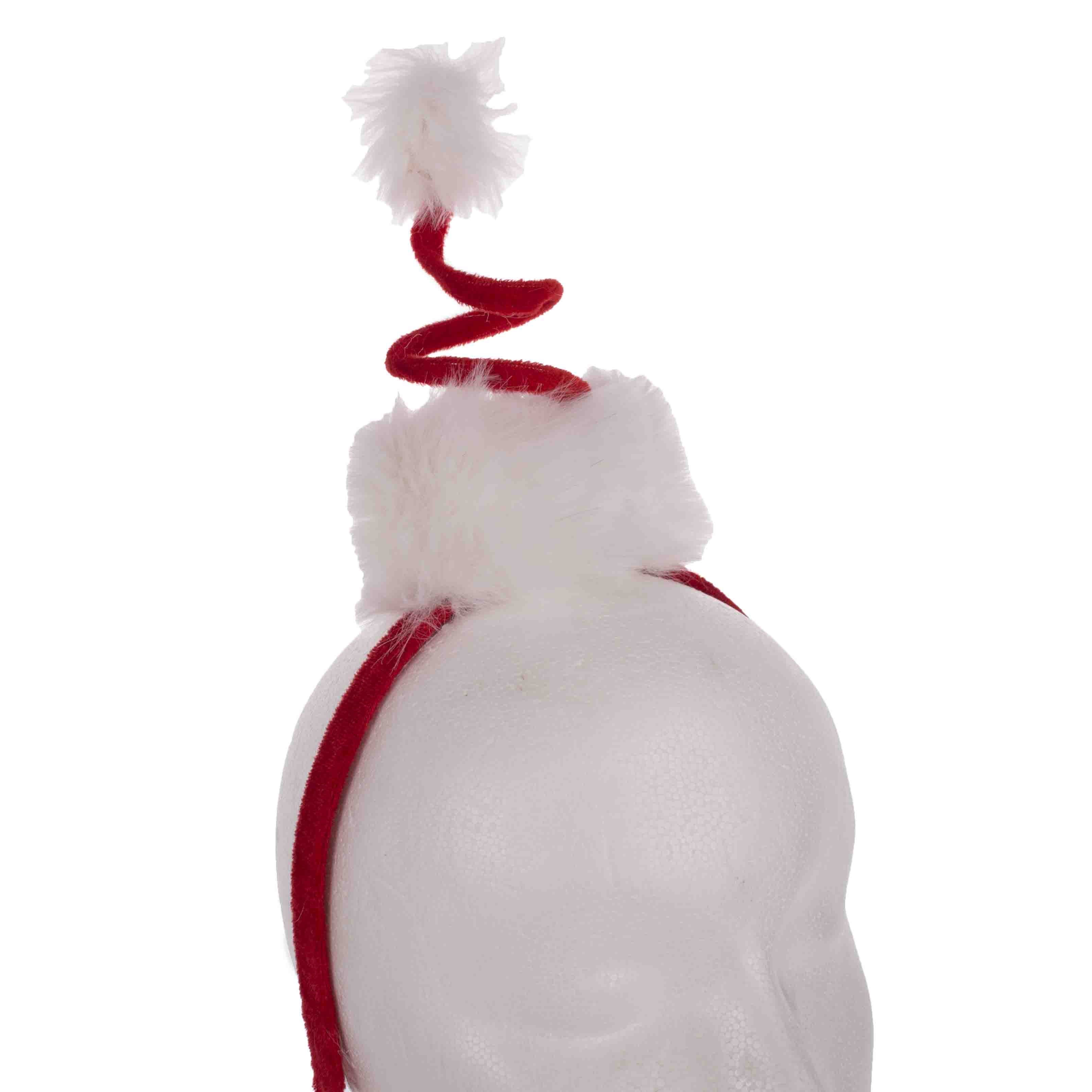 Loftus Springy Festive Christmas Cute Santa Hat Headband, White Red ...