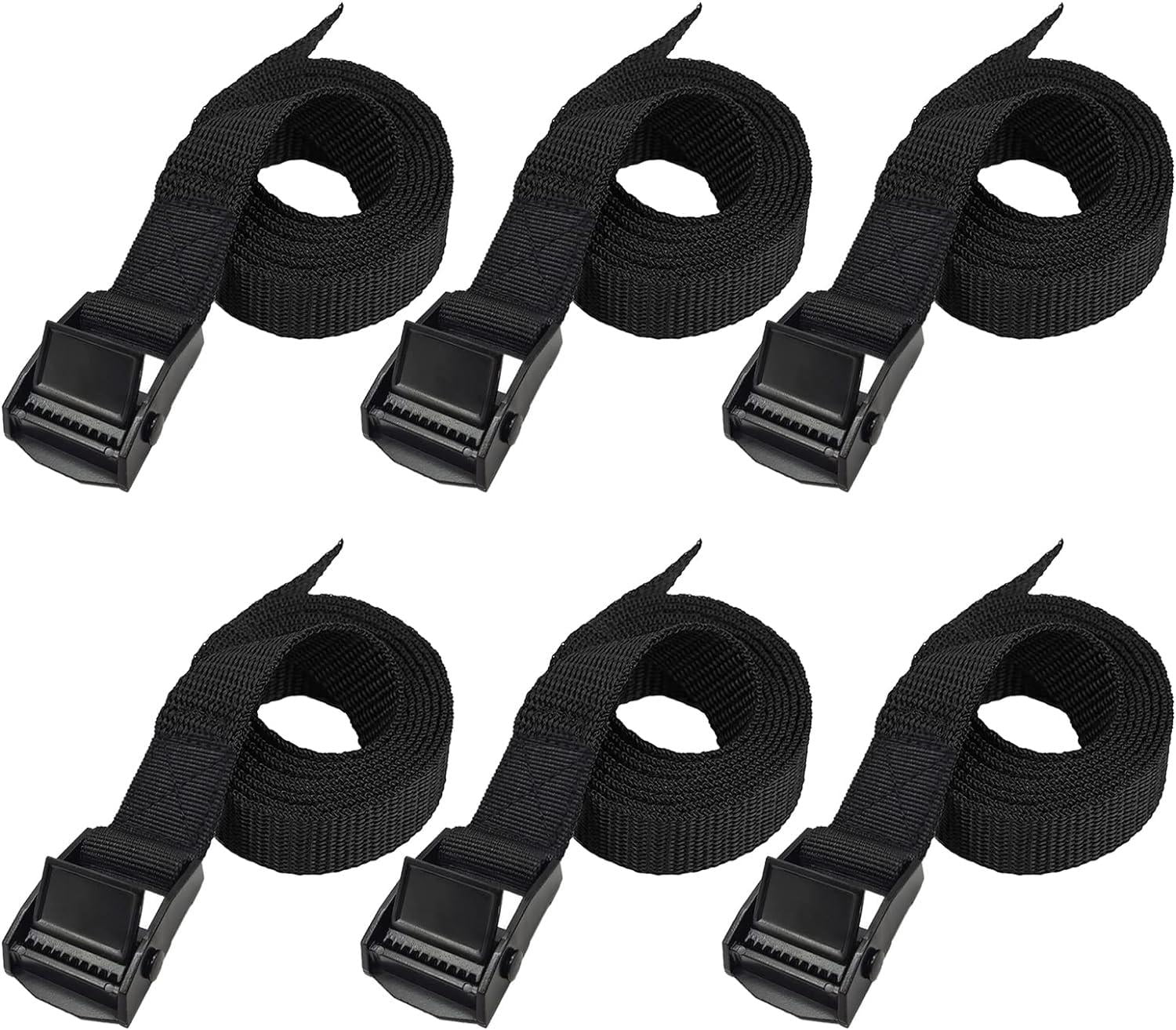 Juego de correas tensoras - 6 piezas, 2,5 cm x 1 m - Actualización ...