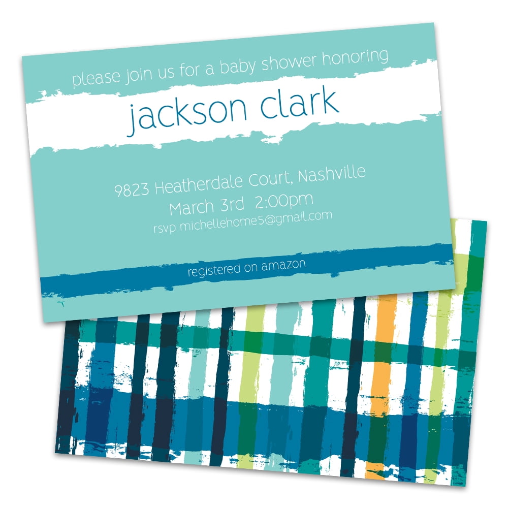 Personalized Painted Stripes Baby Shower Invitations Walmart personalized-painted-stripes-baby-shower-invitations-walmart