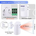 Motion Sensor Alarm System, Wireless Home Security Driveway Alarm Indoor, Motion Detector Alert ...