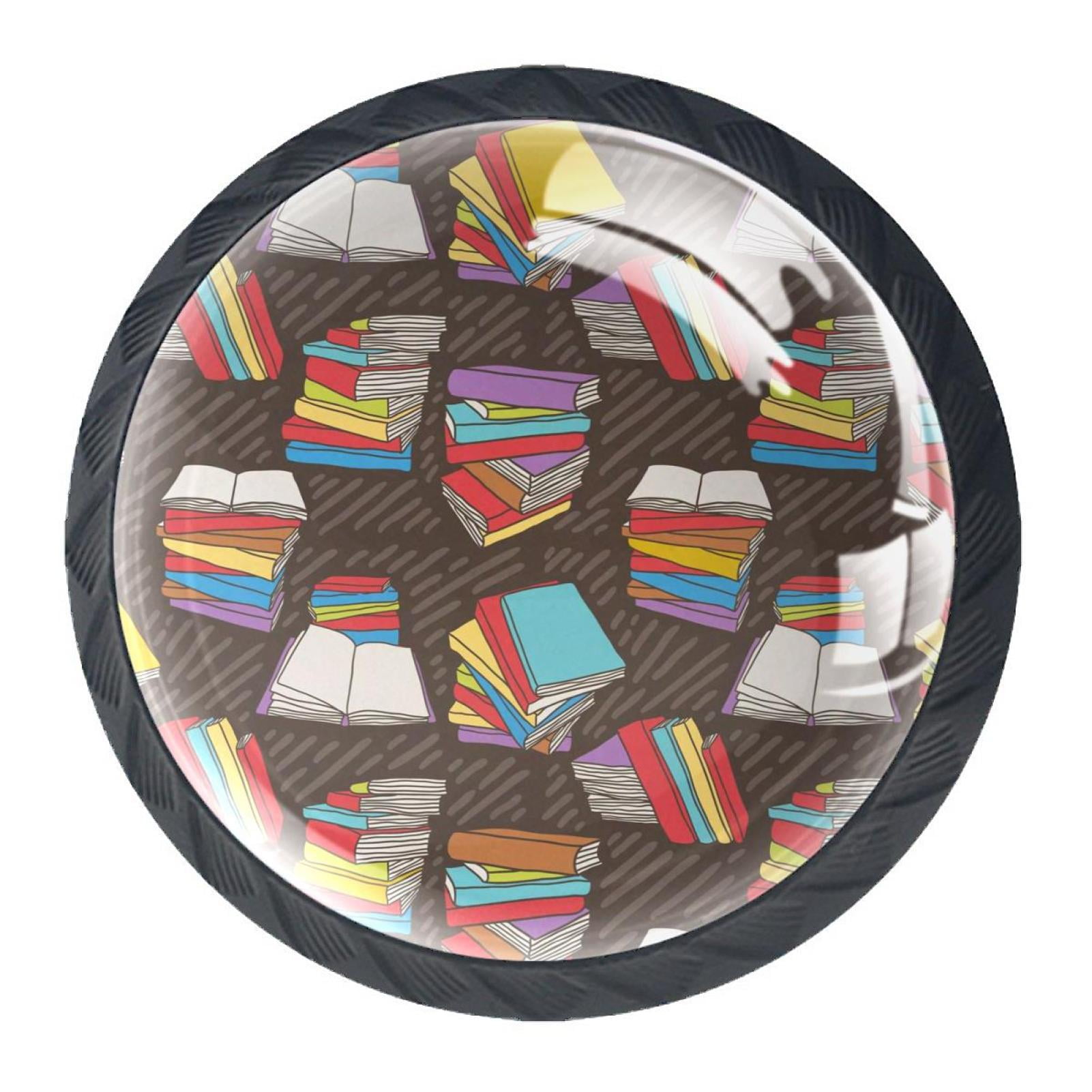 4 Pcs Stack of Books Knobs for Kitchen Cabinet Cupboard Dresser ...