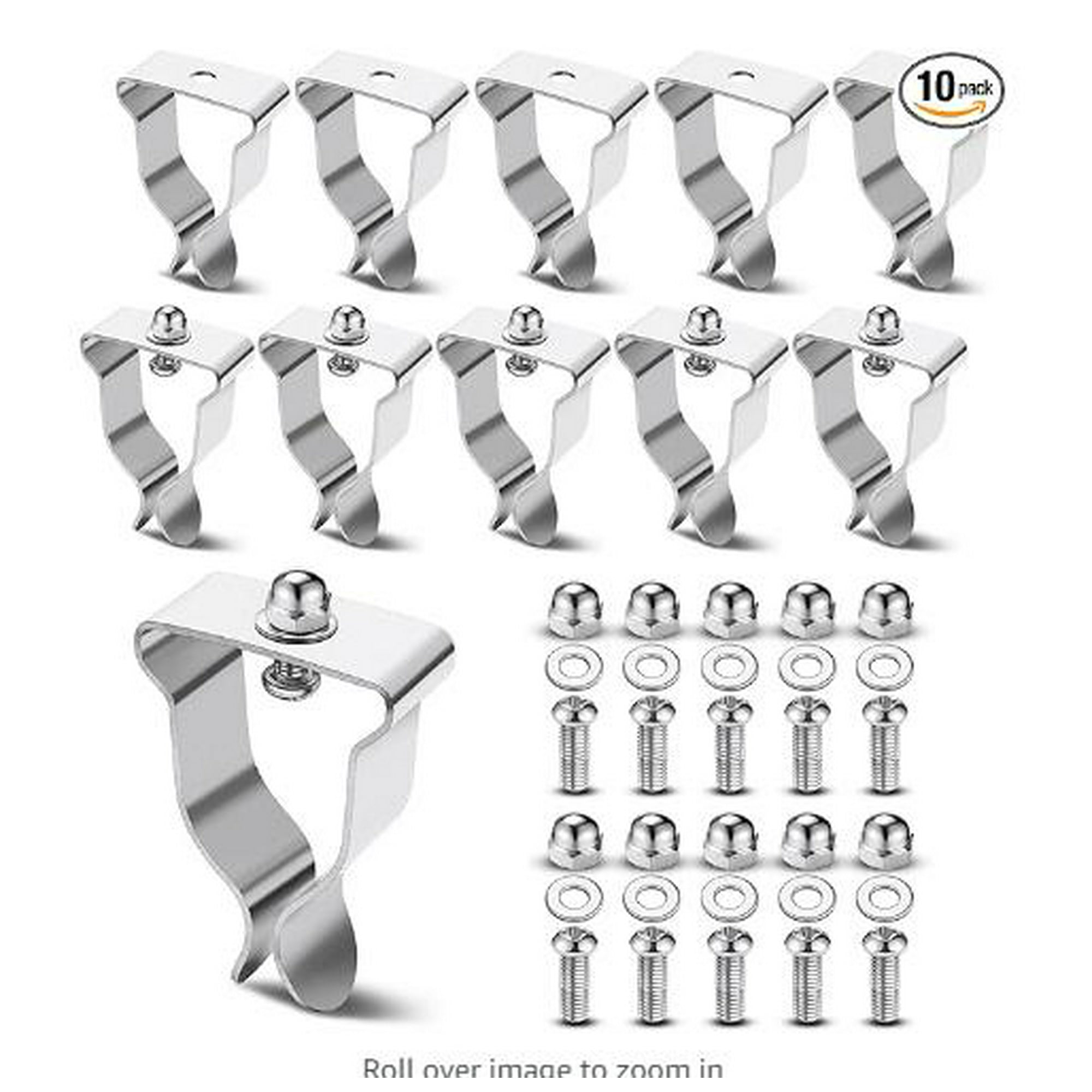 Click here for Operageca 10pcs Spring Clamp Silver Stainless Stee... prices