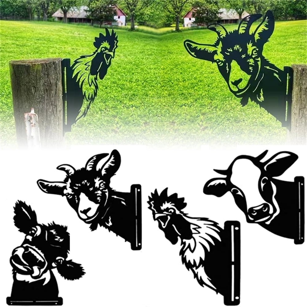 Home & Living Goat Farm Sign Metal Garden Art Goat Gifts For Goat ...