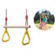 PEXIQAKA Columpio Trapecio de Madera con Anillos de Gimnasia ...