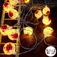 Blood Tears Eye-Shaped String Lights - Battery-Powered Halloween Decor ...