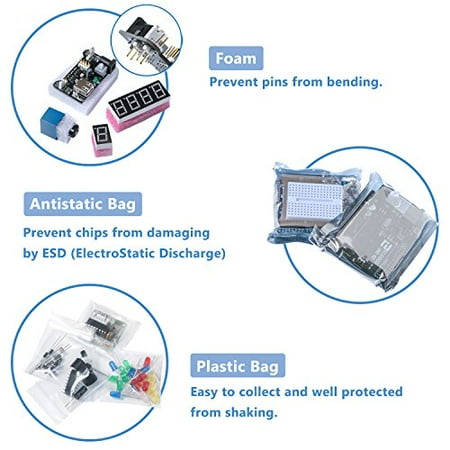 ELEGOO UNO Project Super Starter Kit with Tutorial, 5V Relay, UNO R3 ...
