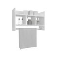 Bathroom Storage Cabinet Bathroom Wall Shelf with Towel Bar, Compact ...