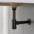 Bathroom Basin Sink Waste P-Trap Drain Kit, Adjustable Bottle Trap with ...