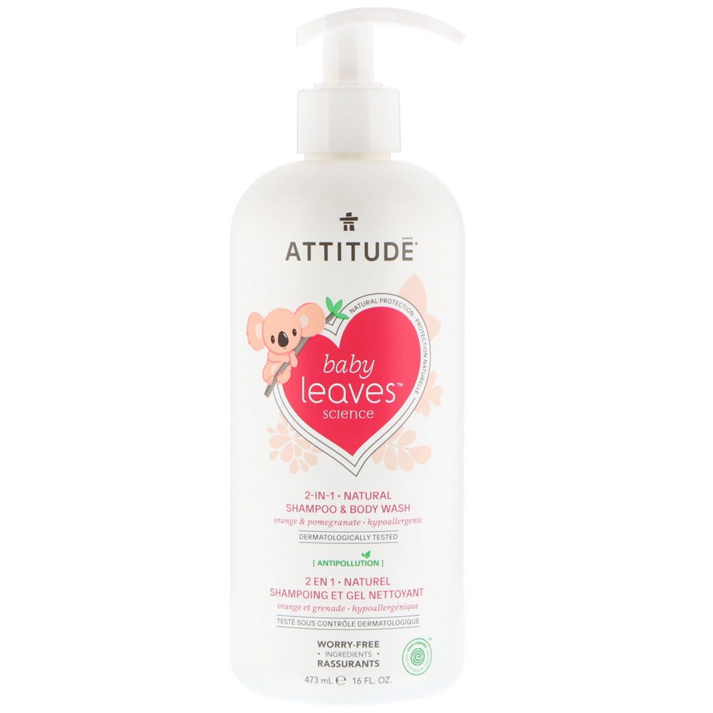 ATTITUDE Baby Leaves Science 2-In-1 Natural Shampoo Body Wash Orange ...