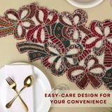 Handmade Glass Beaded Table Runner - Classic Decorative Accent for ...
